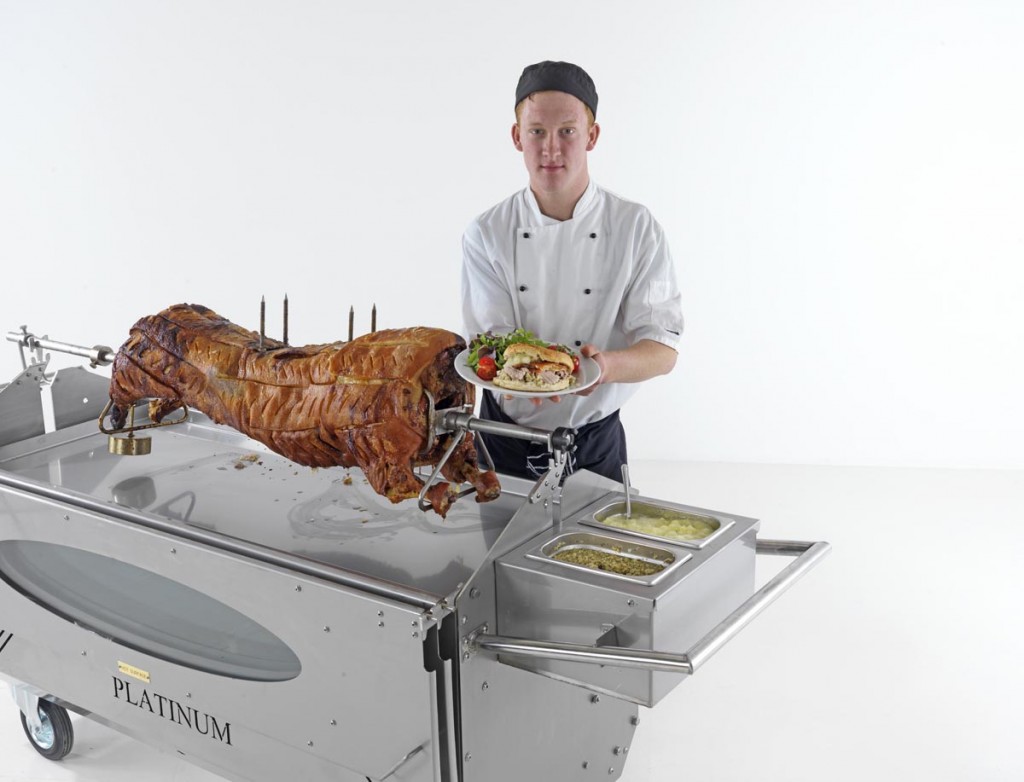 Platinum Spit Pig & Chef With Roll - Hog Roast Machines Direct